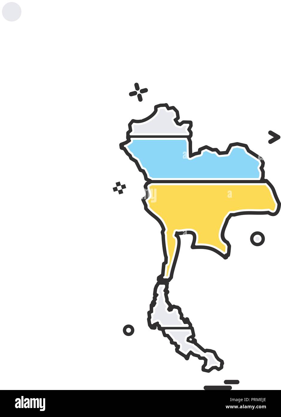 Thailand map icon design vector Stock Vector Image & Art - Alamy