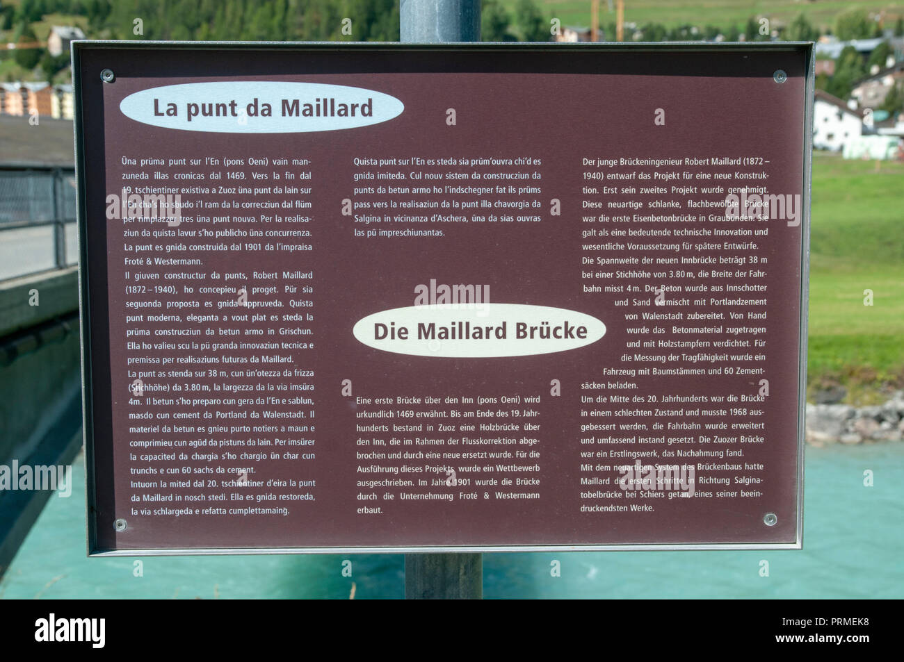 Maillard Bridge over the Inn River was constructed in 1901 by Robert ...