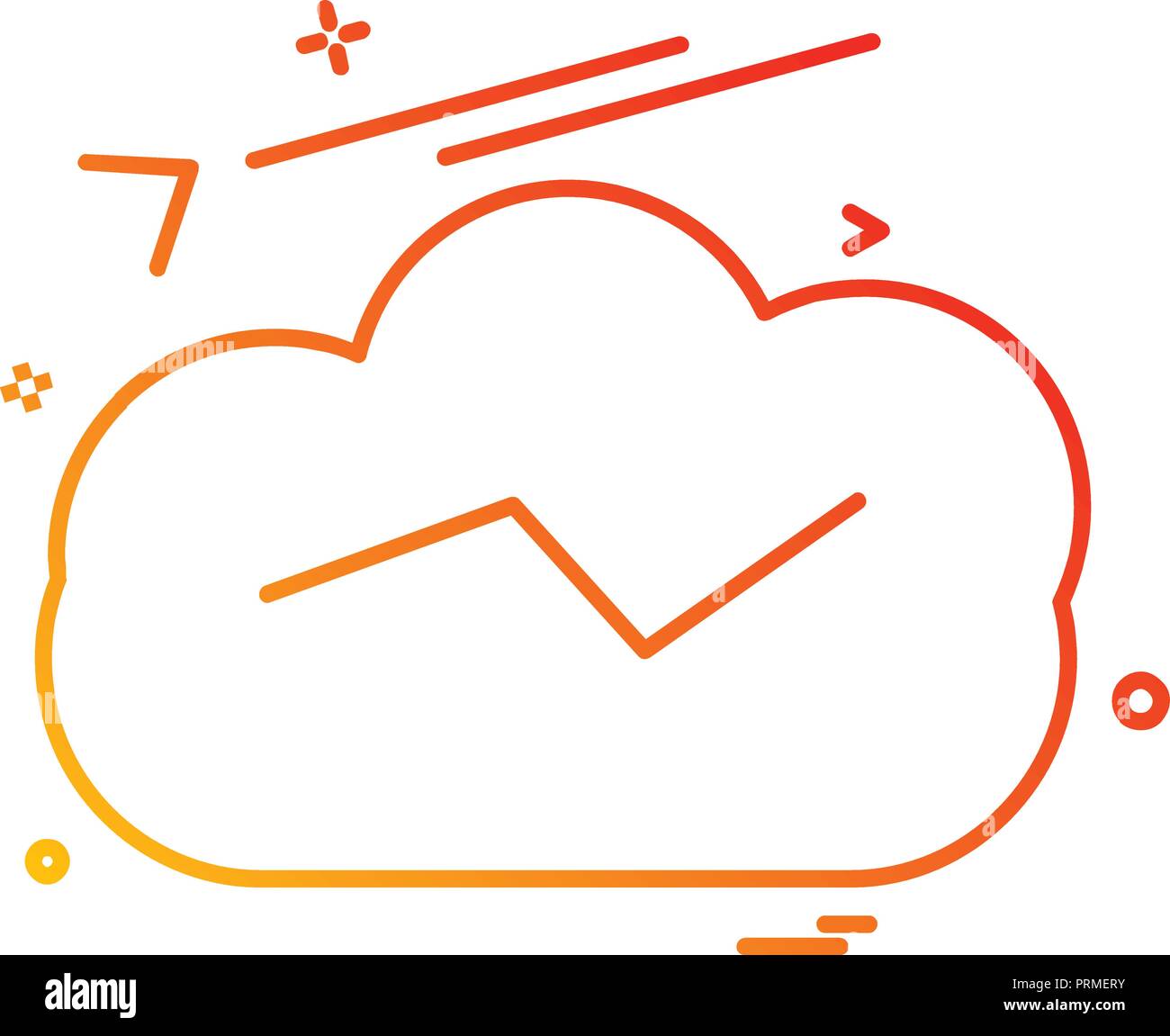 Cloud icon design vector Stock Vector Image & Art - Alamy
