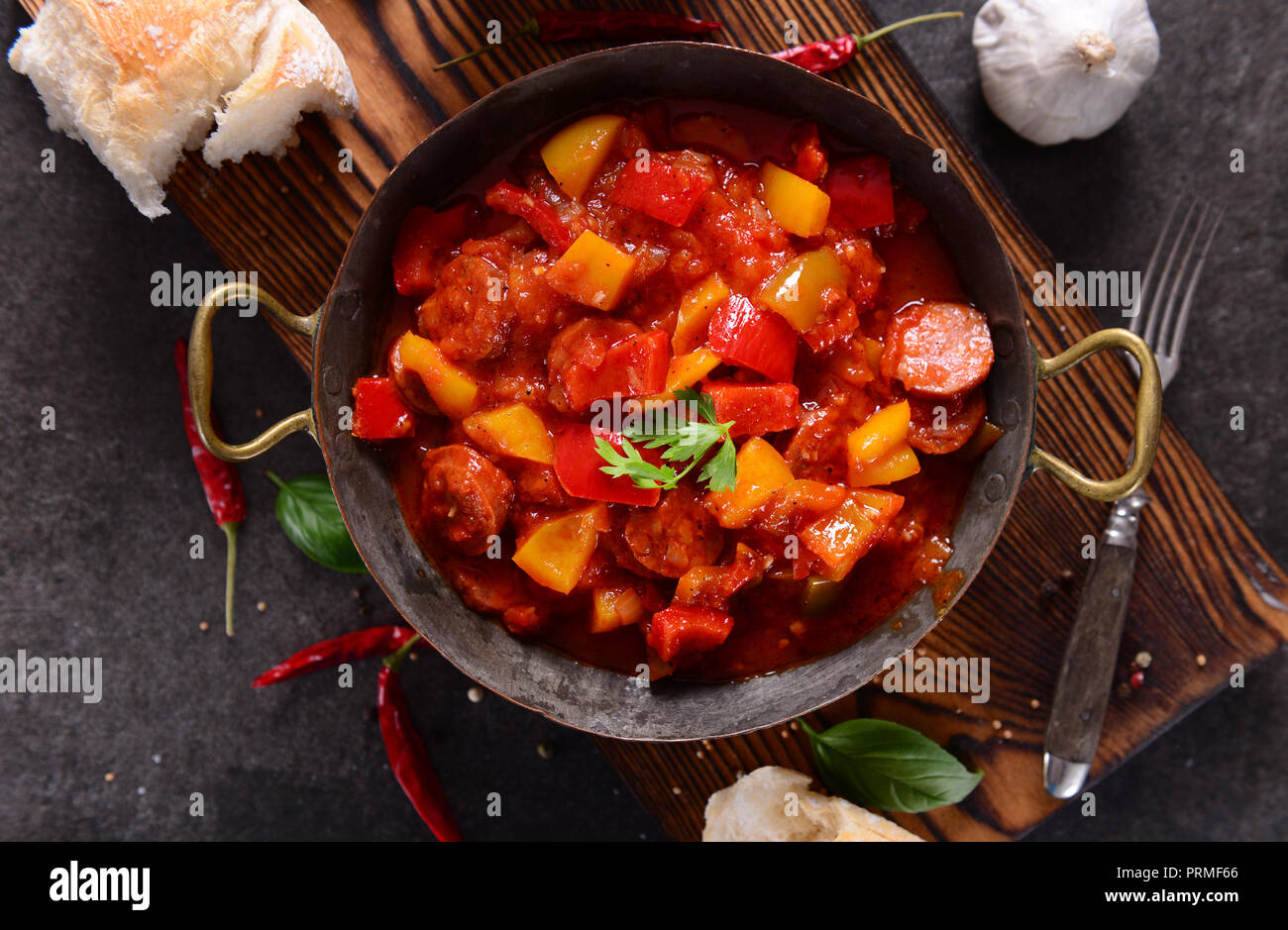 Traditional Hungarian dish - letcho Stock Photo - Alamy
