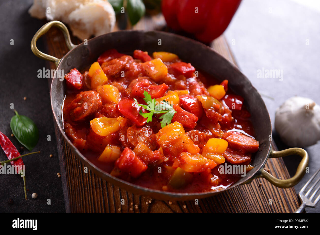 Traditional Hungarian dish - letcho Stock Photo - Alamy