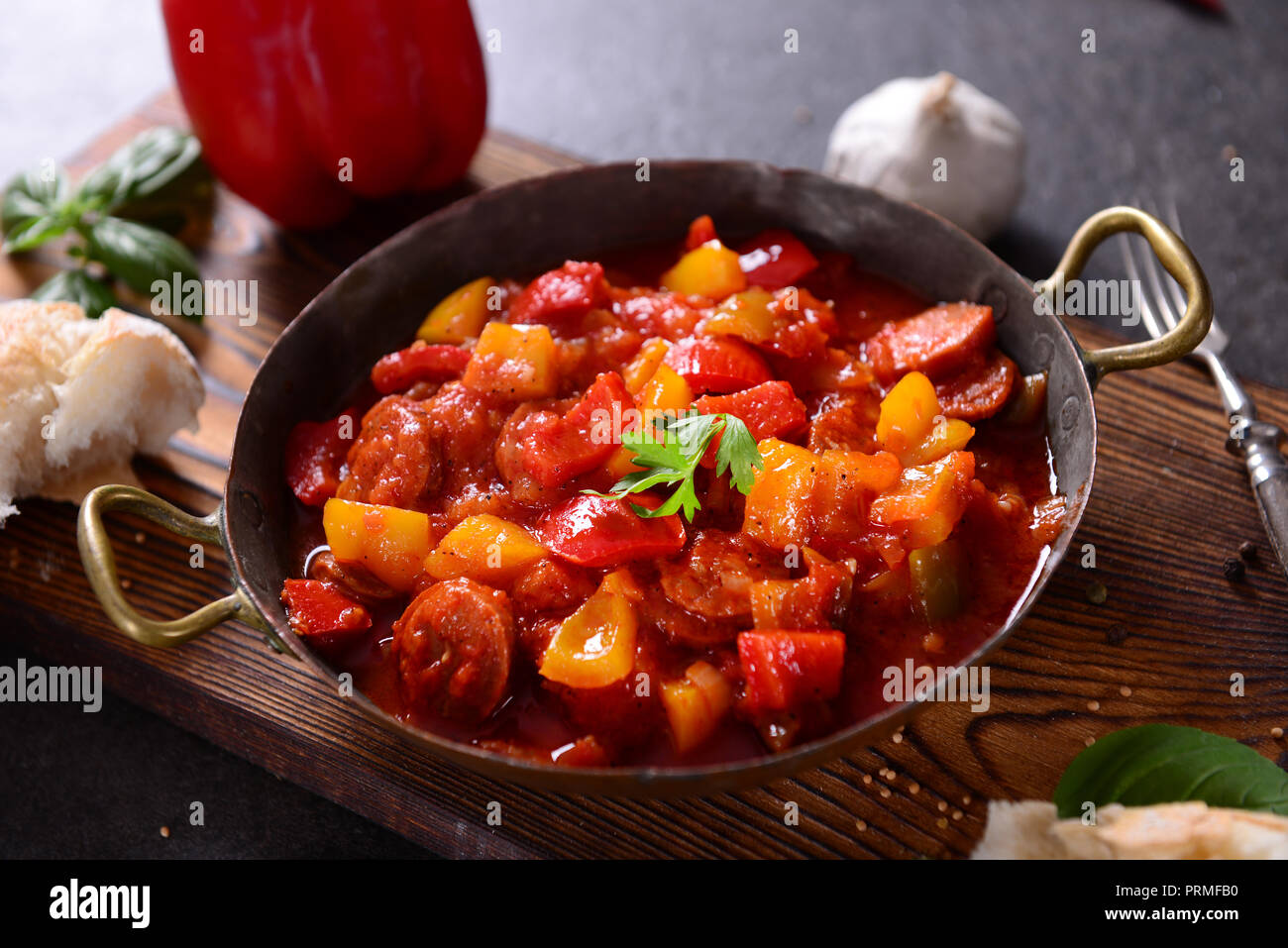 Traditional Hungarian dish - letcho Stock Photo - Alamy
