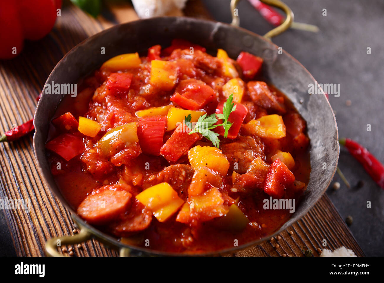 Traditional Hungarian dish - letcho Stock Photo - Alamy