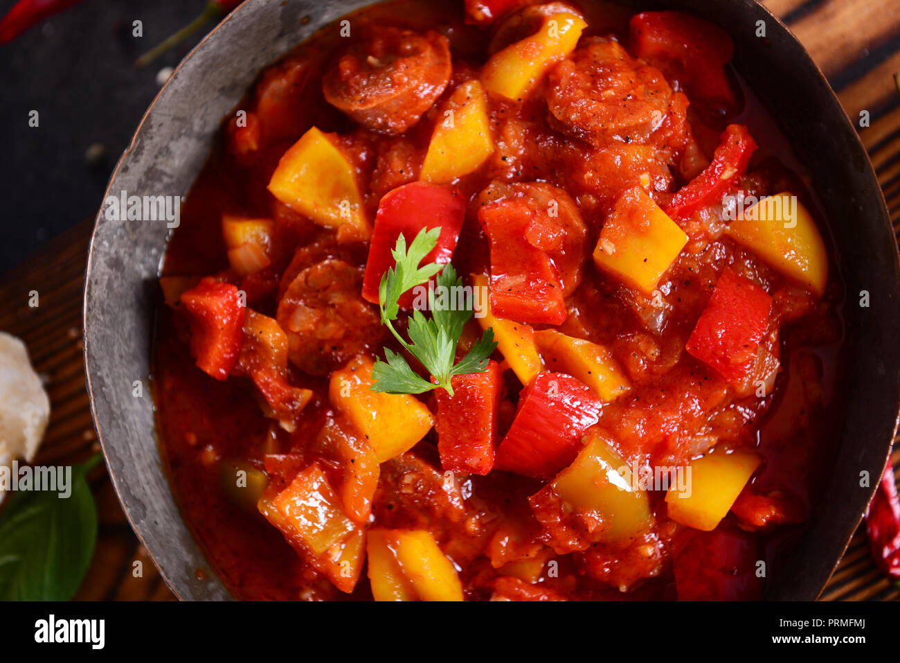 Traditional Hungarian dish - letcho Stock Photo - Alamy