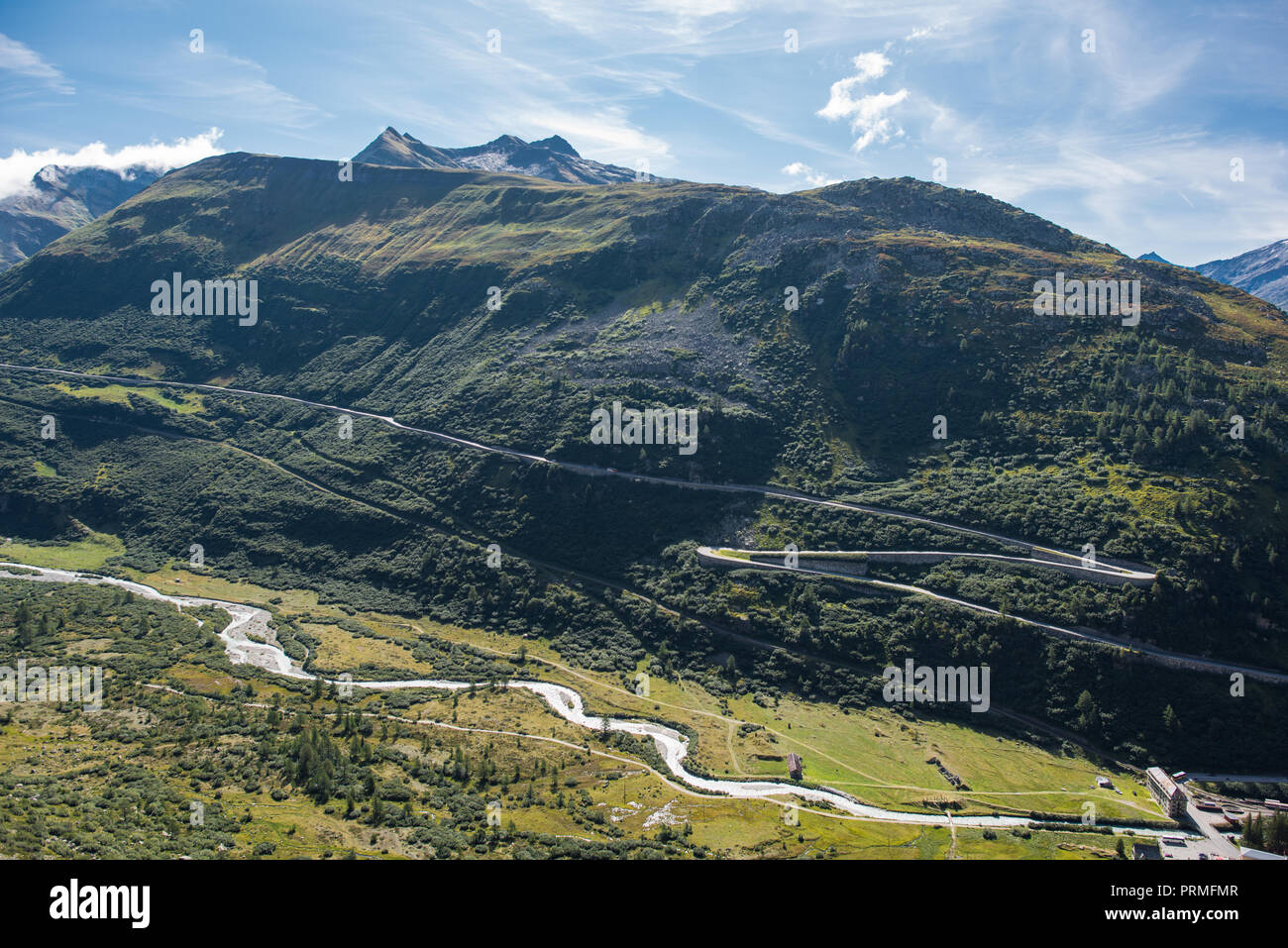 Grimselpass overlook, switzerland alps and beautiful mountain pass ...