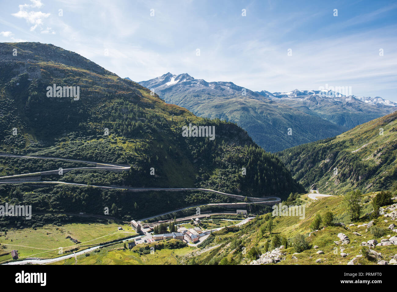 Grimselpass overlook, switzerland alps and beautiful mountain pass ...