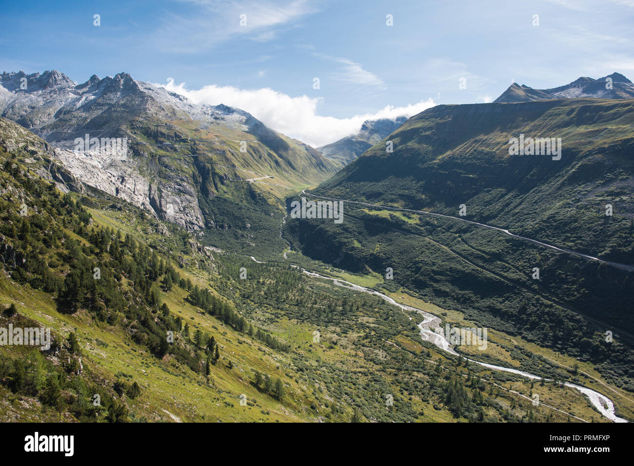 Grimselpass overlook, switzerland alps and beautiful mountain pass ...