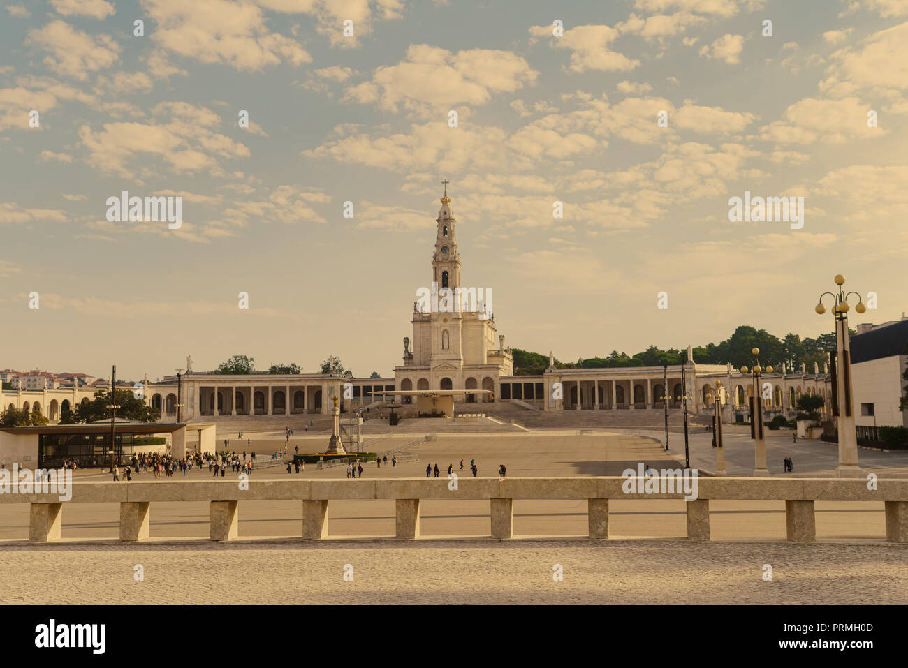 Sanctuary of Fatima, Portugal. Basilica of Nossa Senhora do Rosario and ...