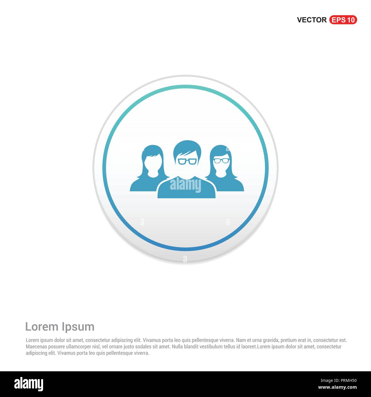 User group icon. - white circle button Stock Vector Image & Art - Alamy