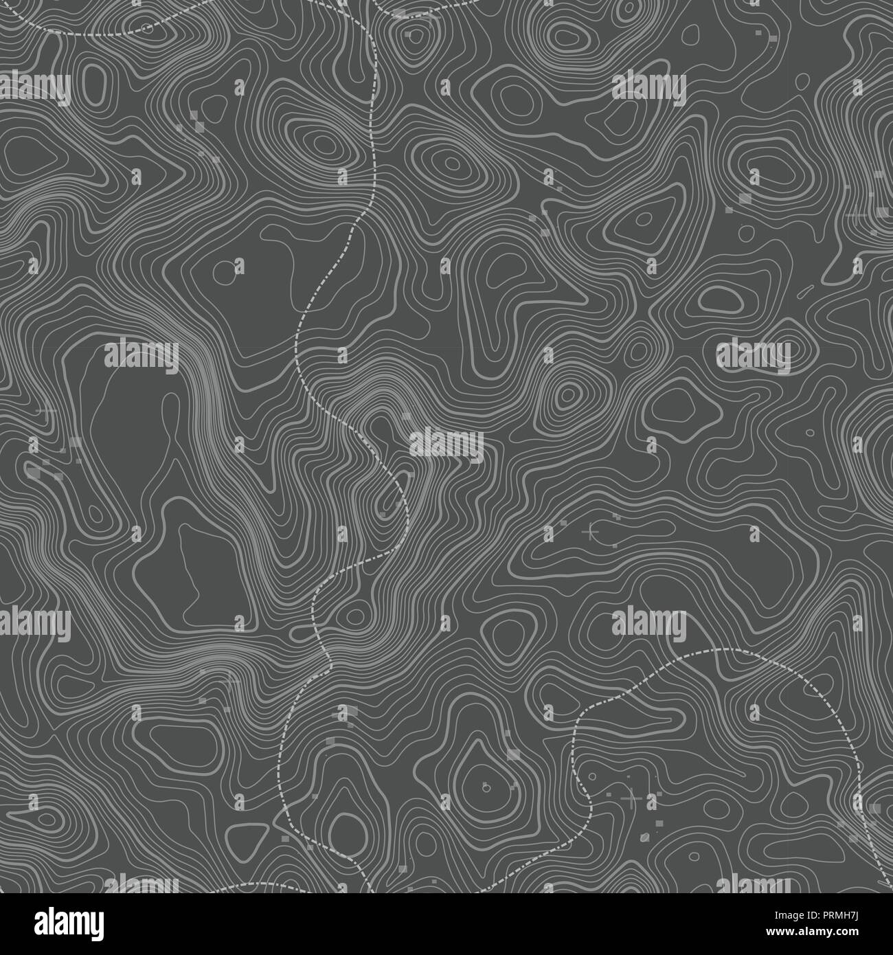 Seamless pattern. Topographic map background with space for copy ...