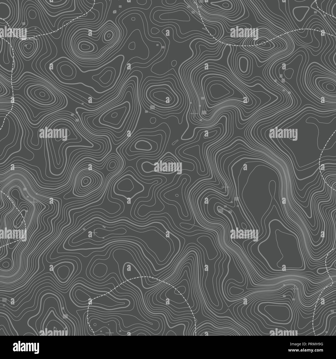 Seamless pattern. Topographic map background with space for copy ...