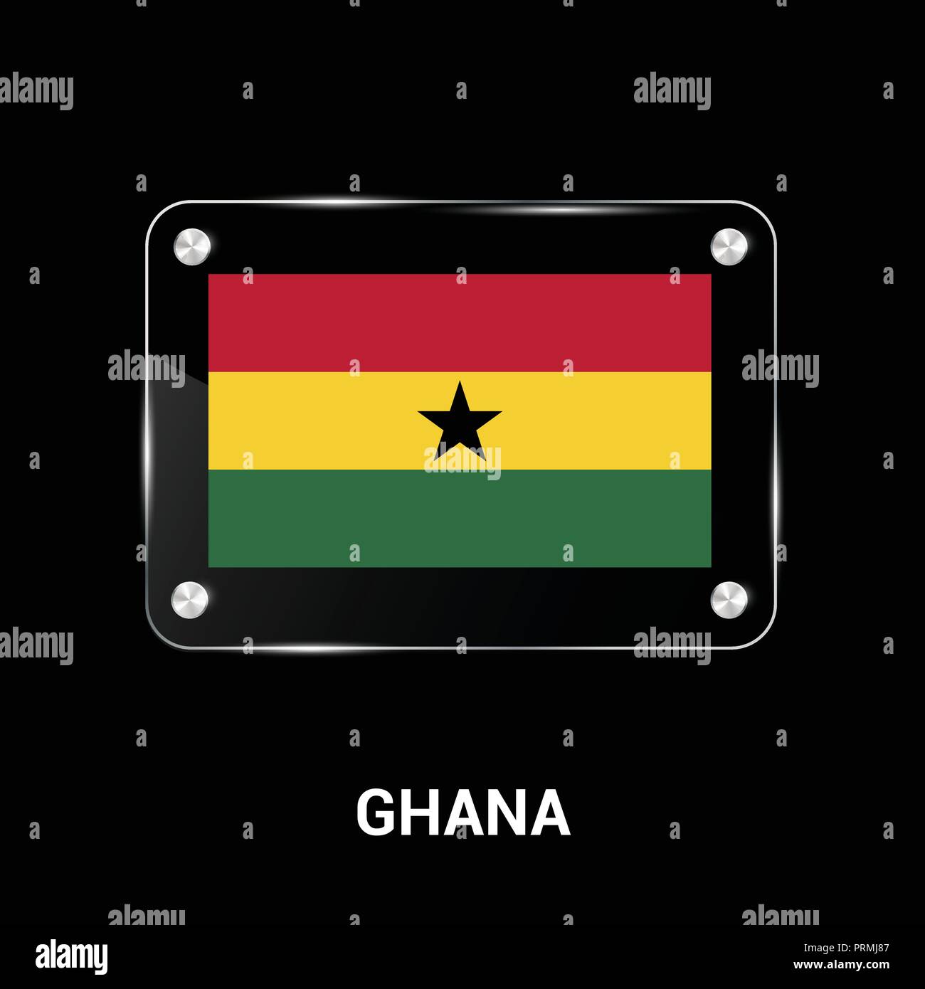 Ghana flag design vector Stock Vector Image & Art - Alamy