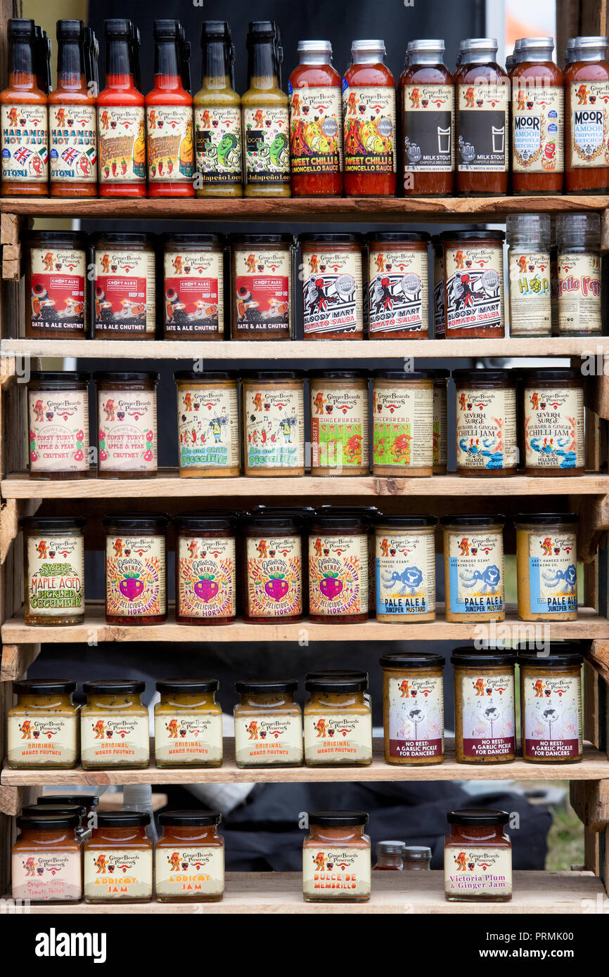 Jam jars display market hi-res stock photography and images - Alamy