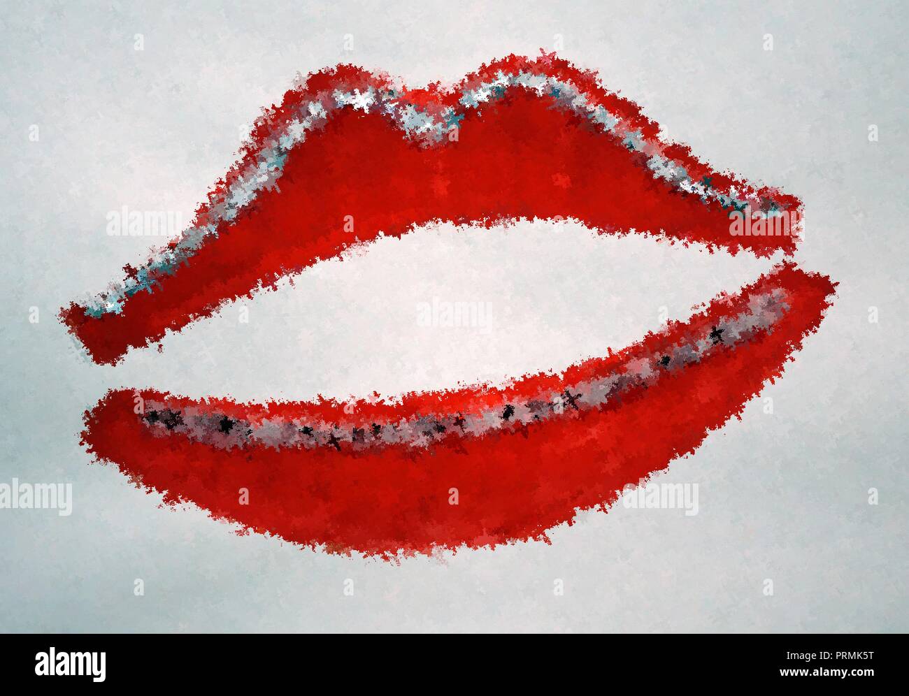 Red lips pout hi-res stock photography and images - Alamy