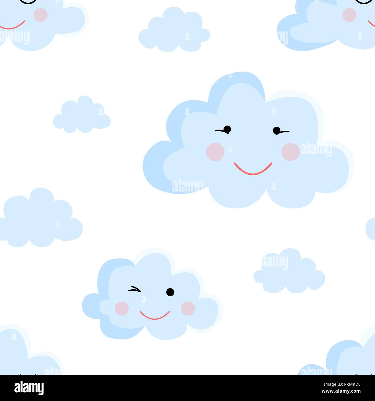 Baby Shower Clouds Background