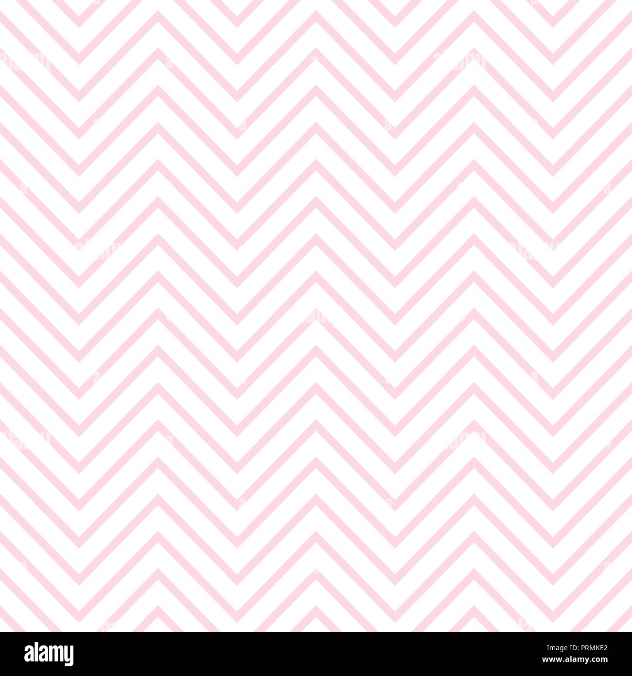 Seamless pattern of pink zigzag images. Illustration for girls at a ...