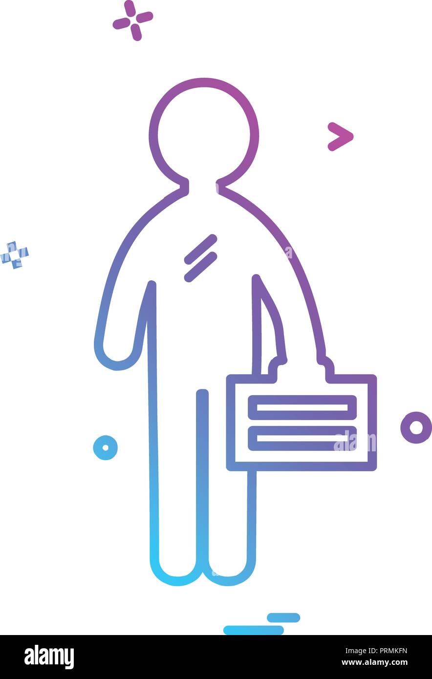 Employee icon design vector Stock Vector Image & Art - Alamy