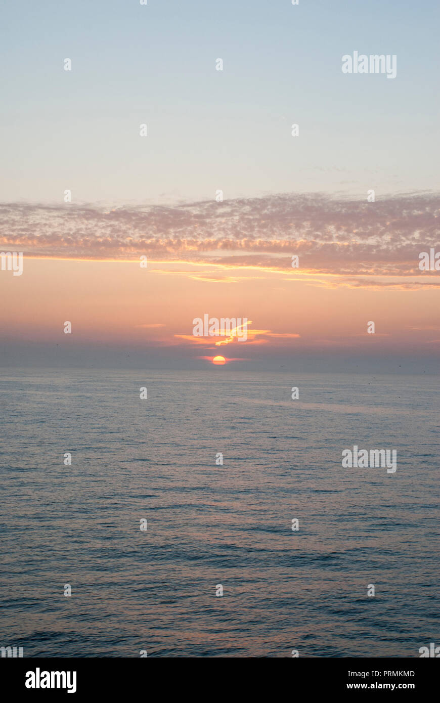 Sunset on the North Sea Stock Photo - Alamy