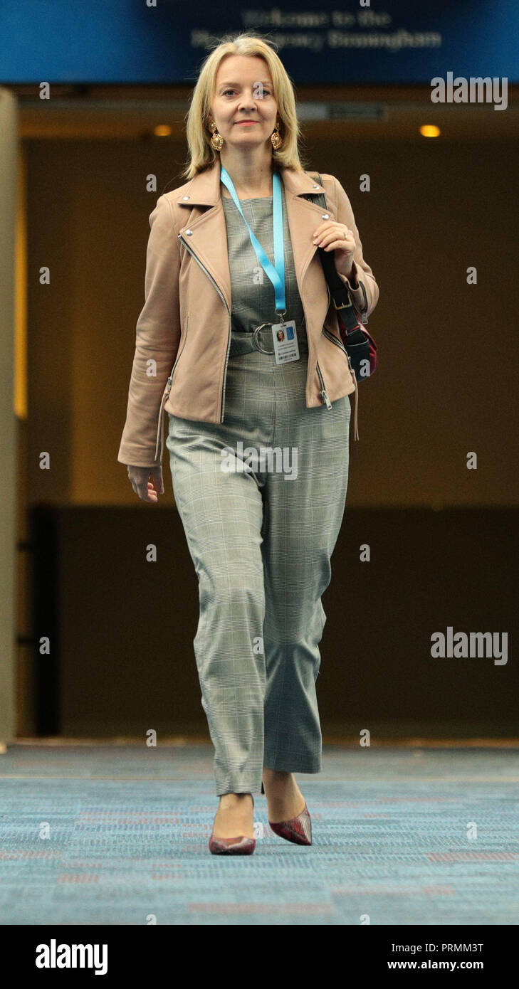Chief Secretary to the Treasury Liz Truss arrives at the Conservative ...