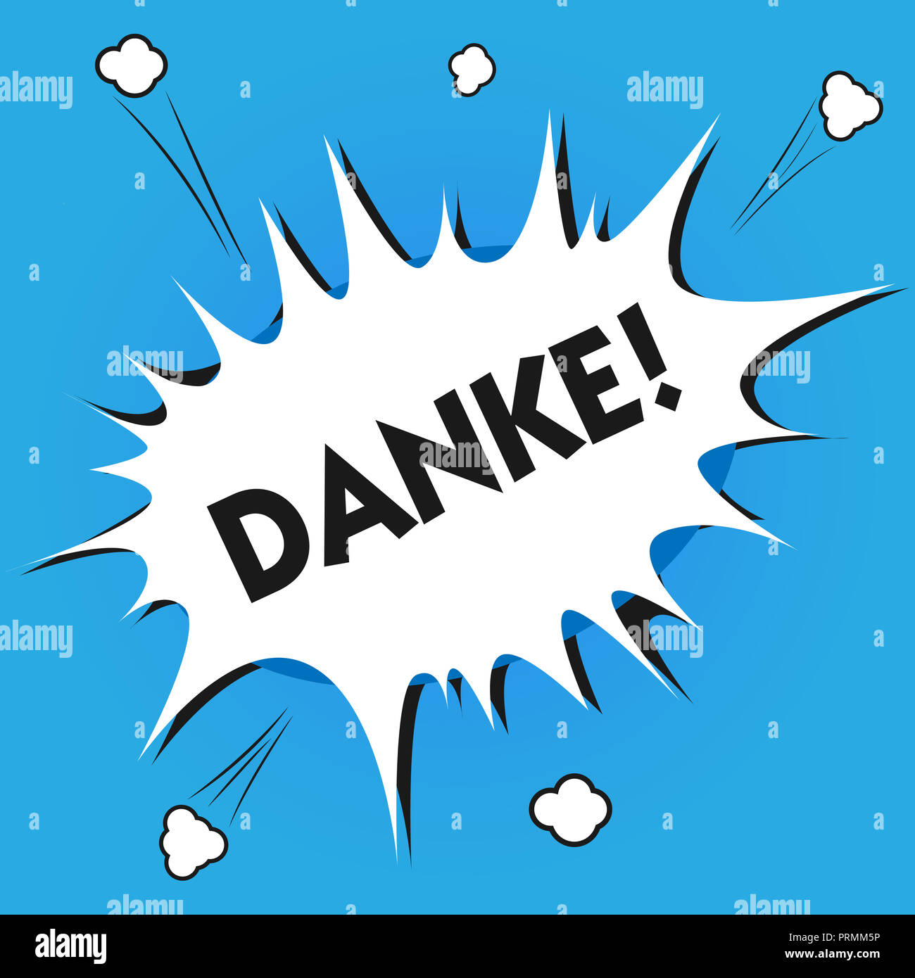 Writing note showing Danke. Business photo showcasing used as informal ...