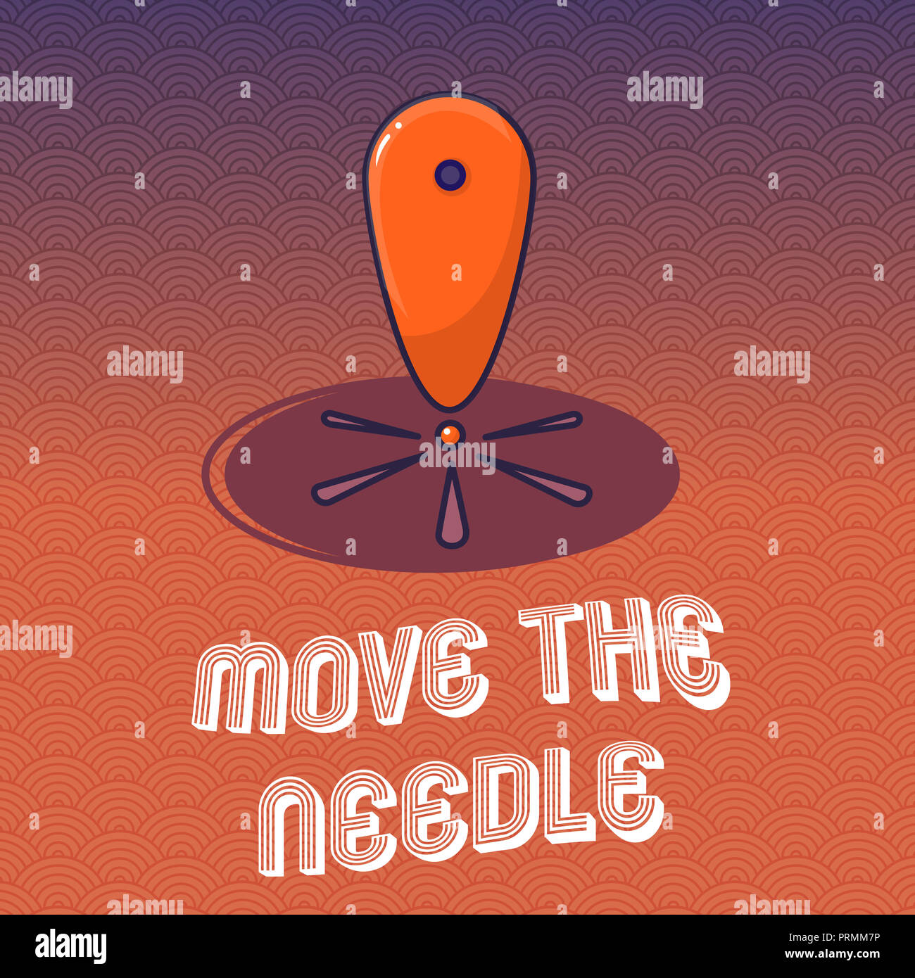 Text sign showing Move The Needle. Conceptual photo Make a noticeable ...