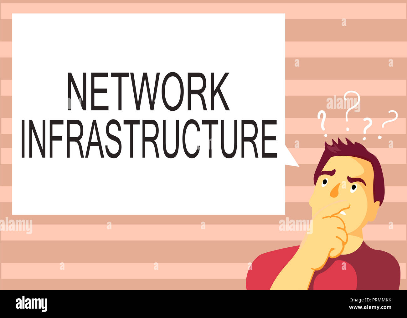 Text Sign Showing Network Infrastructure Conceptual Photo Hardware And Software Resources In
