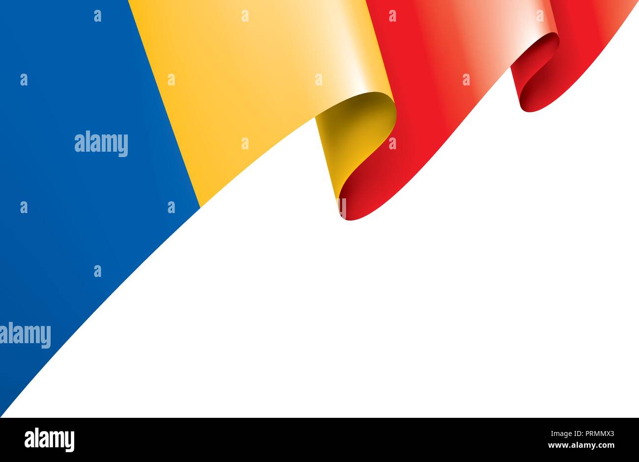 Chad flag, vector illustration on a white background Stock Vector Image ...