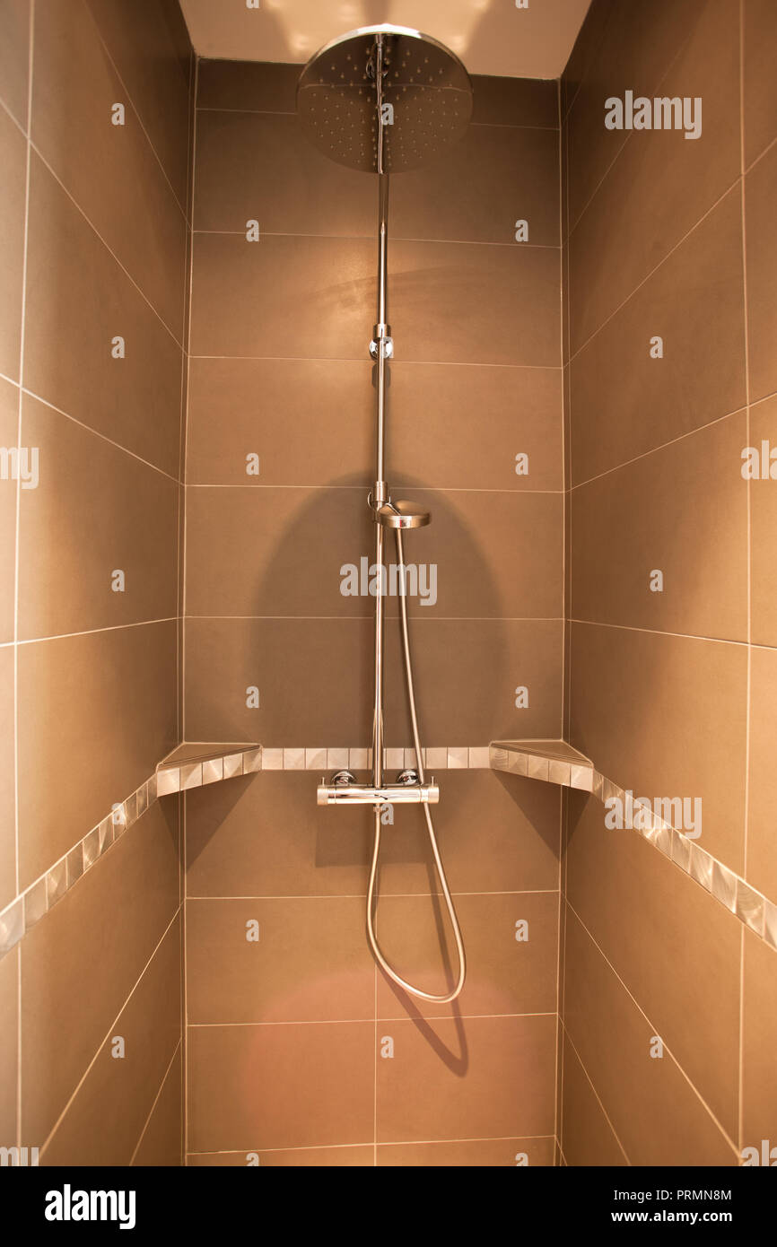 Modern stylish shower room Stock Photo - Alamy