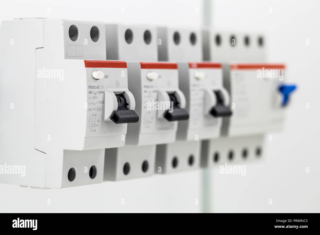 electric machines, switches, isolated on white background Stock Photo ...