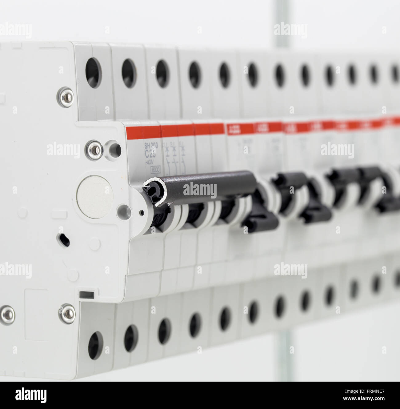 electric machines, switches, isolated on white background Stock Photo ...