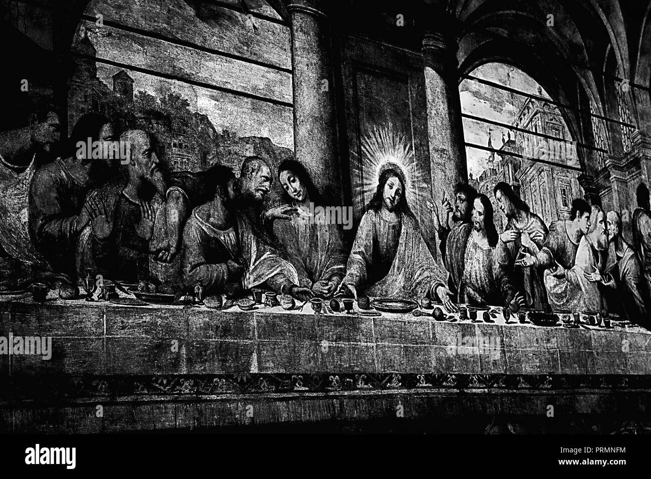 Jesus and last supper Black and White Stock Photos & Images - Alamy