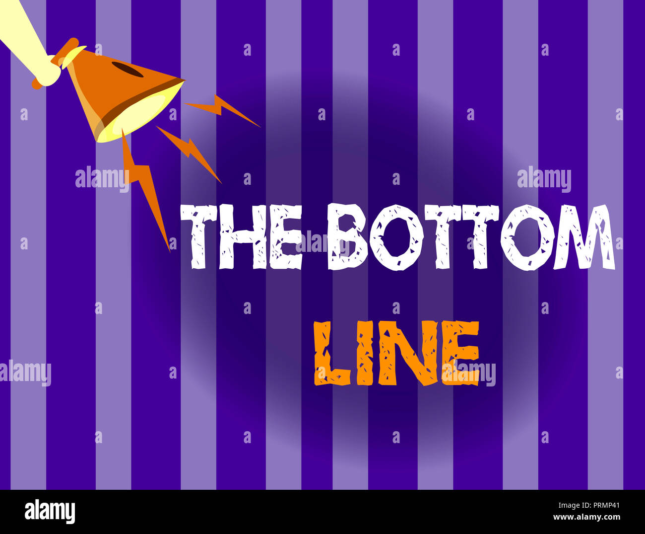 Handwriting text writing The Bottom Line. Concept meaning asking ...