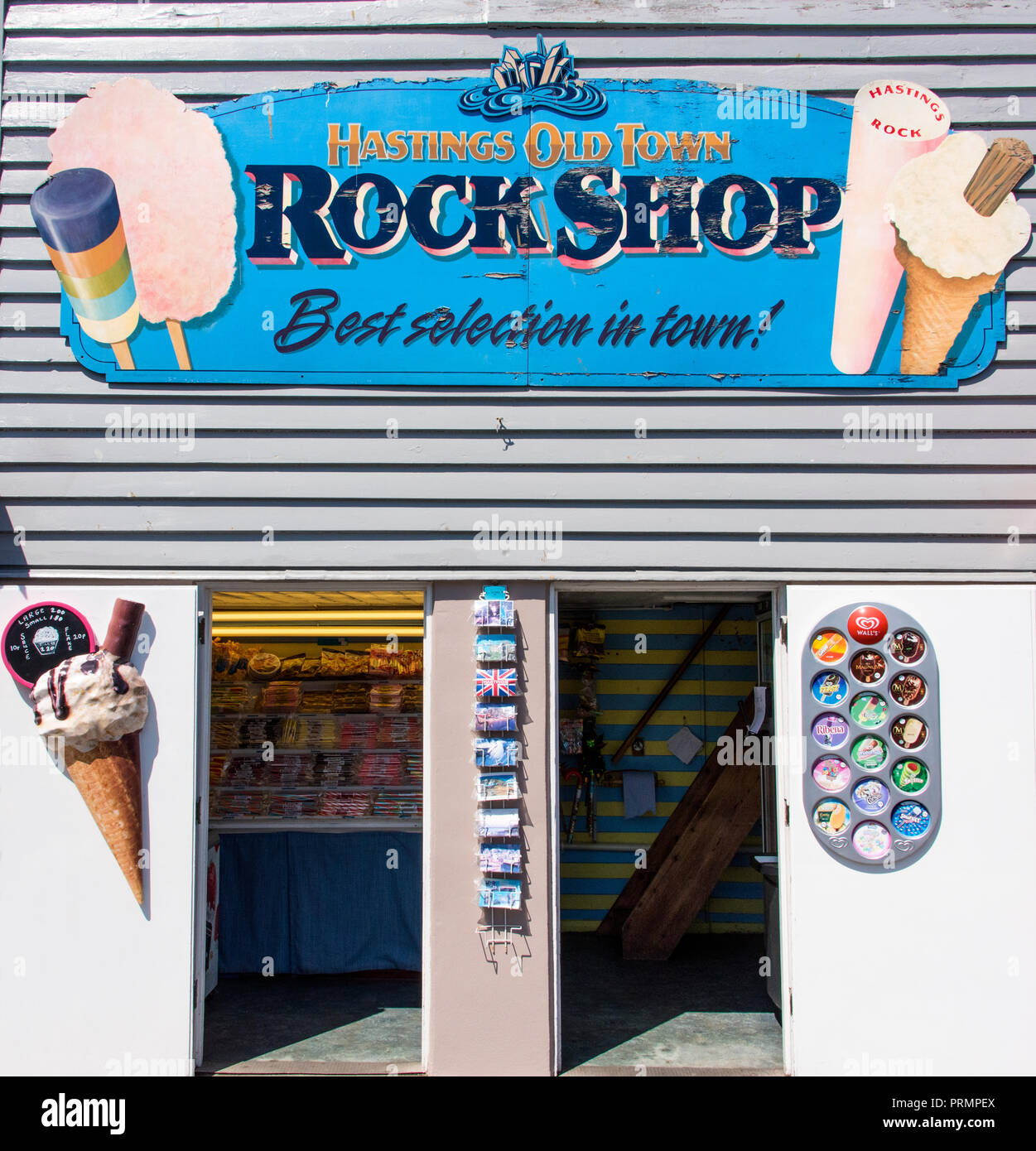 The Rock Shop, Hastings Old Town, Sussex, England Stock Photo - Alamy