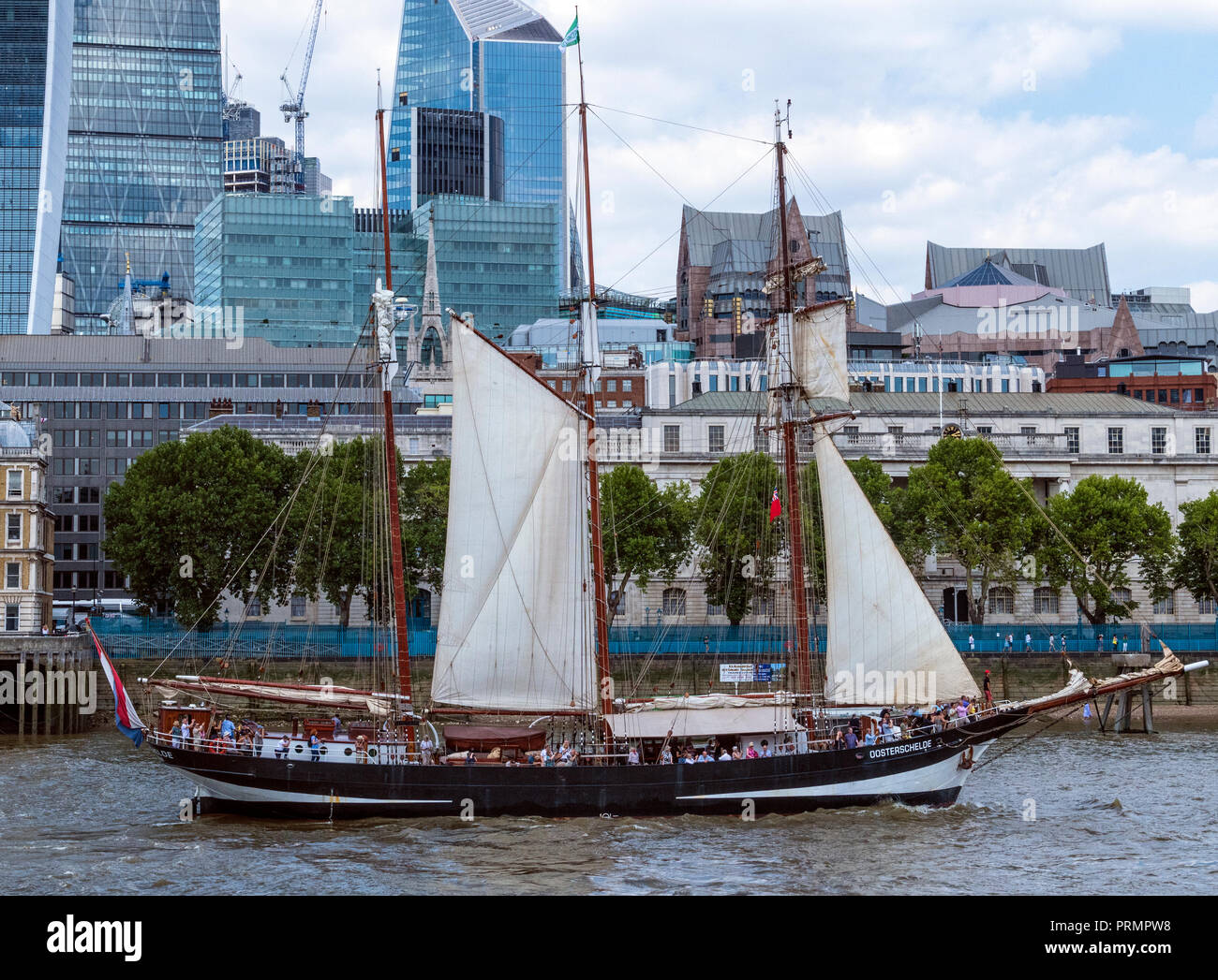 Tall Ship Oosterschelde, London, England Stock Photo - Alamy