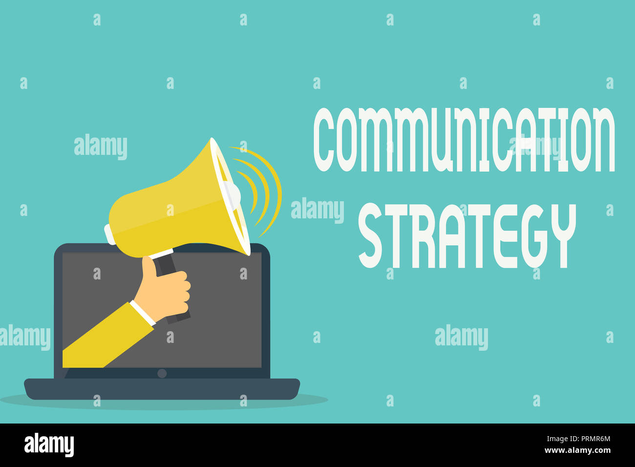 Handwriting text Communication Strategy. Concept meaning Verbal ...