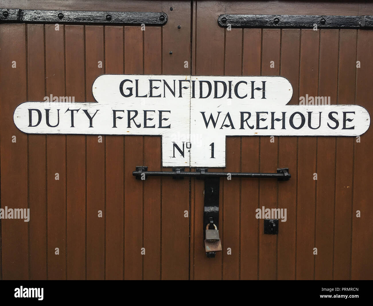Glenfiddich whisky distillery, in Speyside, in Dufftown, Scotland, on ...