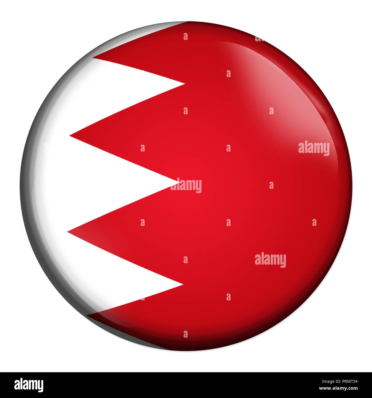 circle icon, flag of Bahrain isolated on white background Stock Photo ...