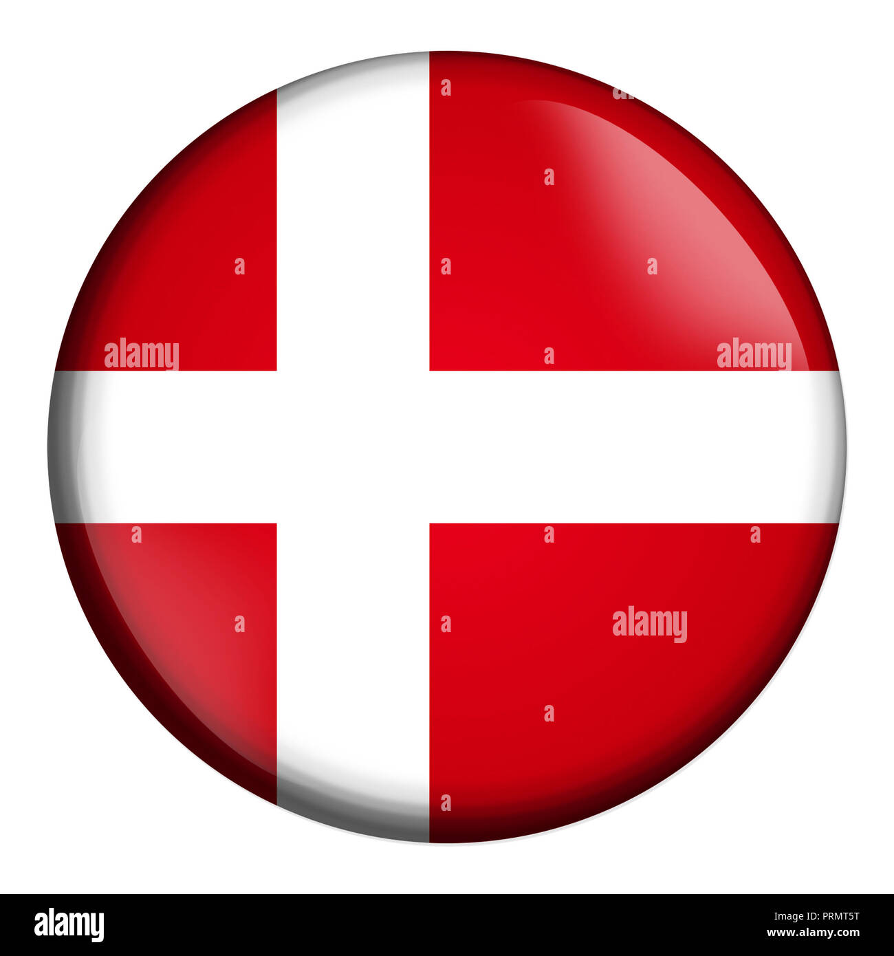 circle icon, flag of Denmark isolated on white background Stock Photo ...