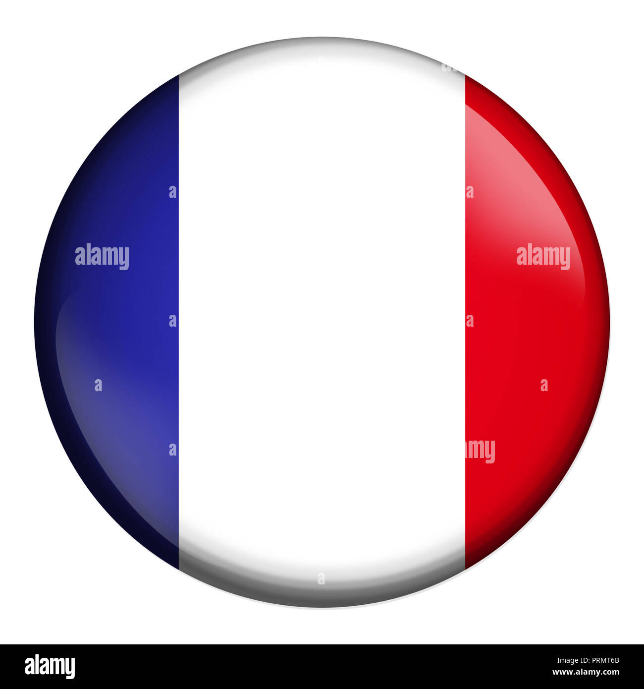 circle icon, flag of France isolated on white background Stock Photo ...