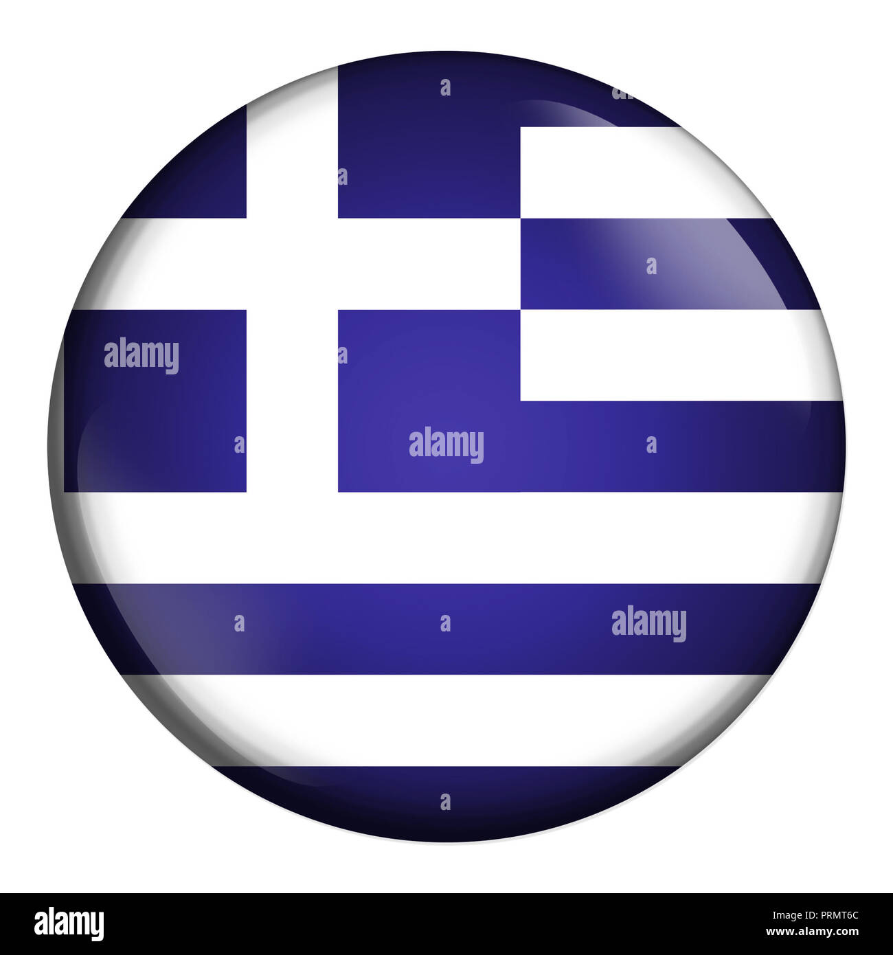 circle icon, flag of Greece isolated on white background Stock Photo ...