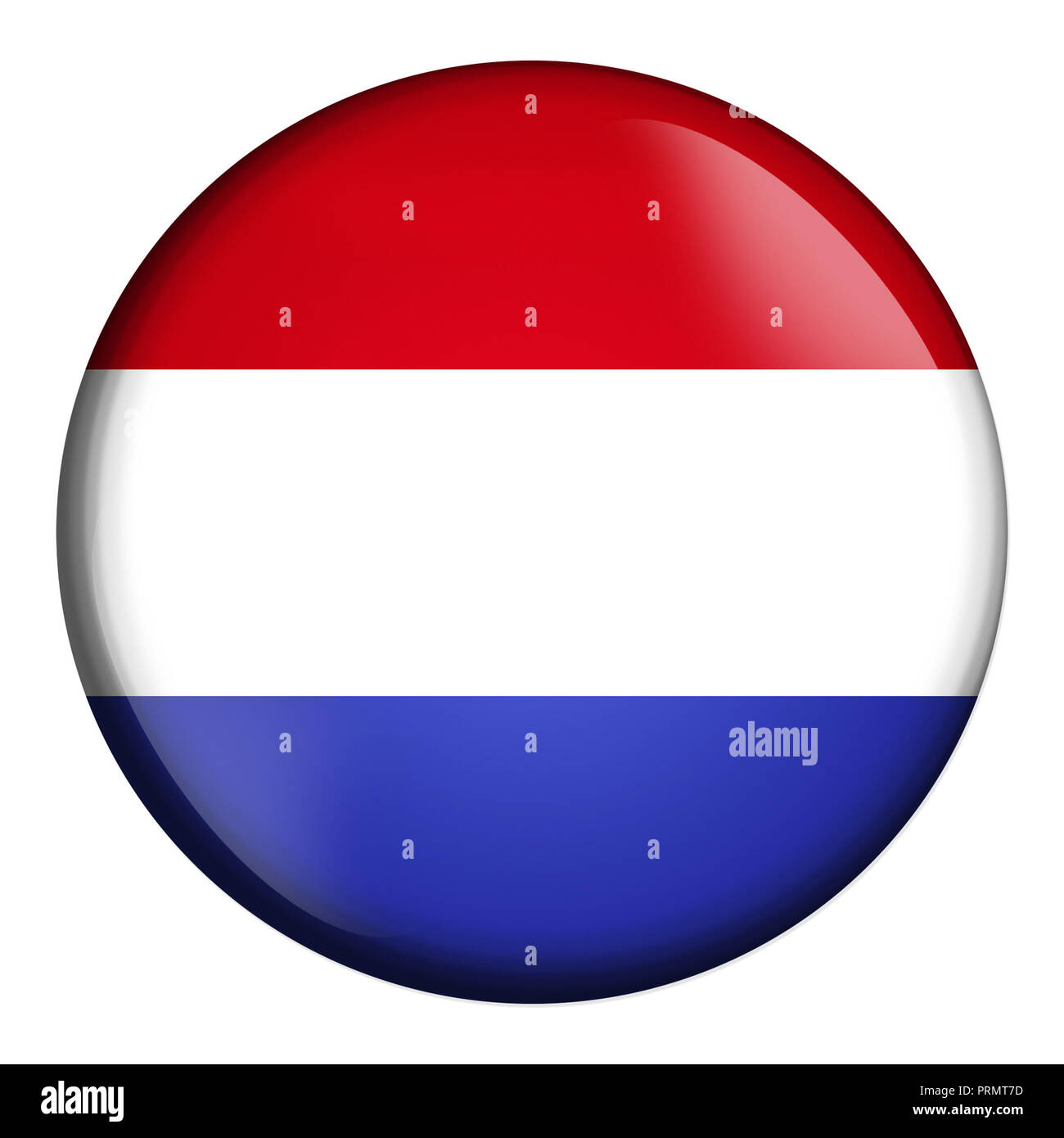 circle icon, flag of Netherlands isolated on white background Stock ...