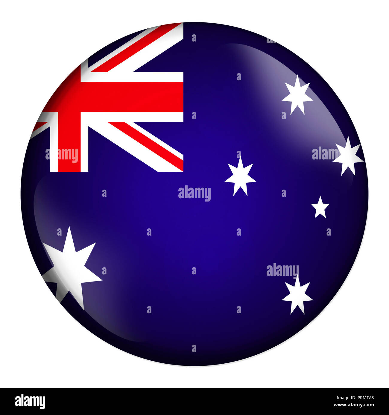 circle icon, flag of Australia isolated on white background Stock Photo ...