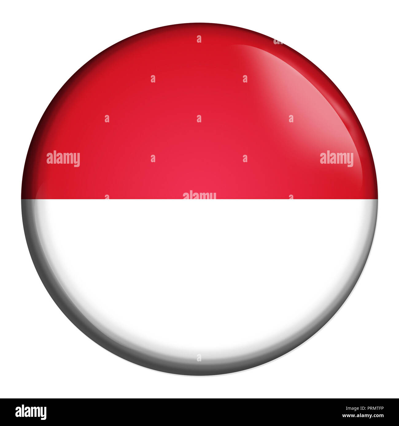 circle icon, flag of Indonesia isolated on white background Stock Photo ...