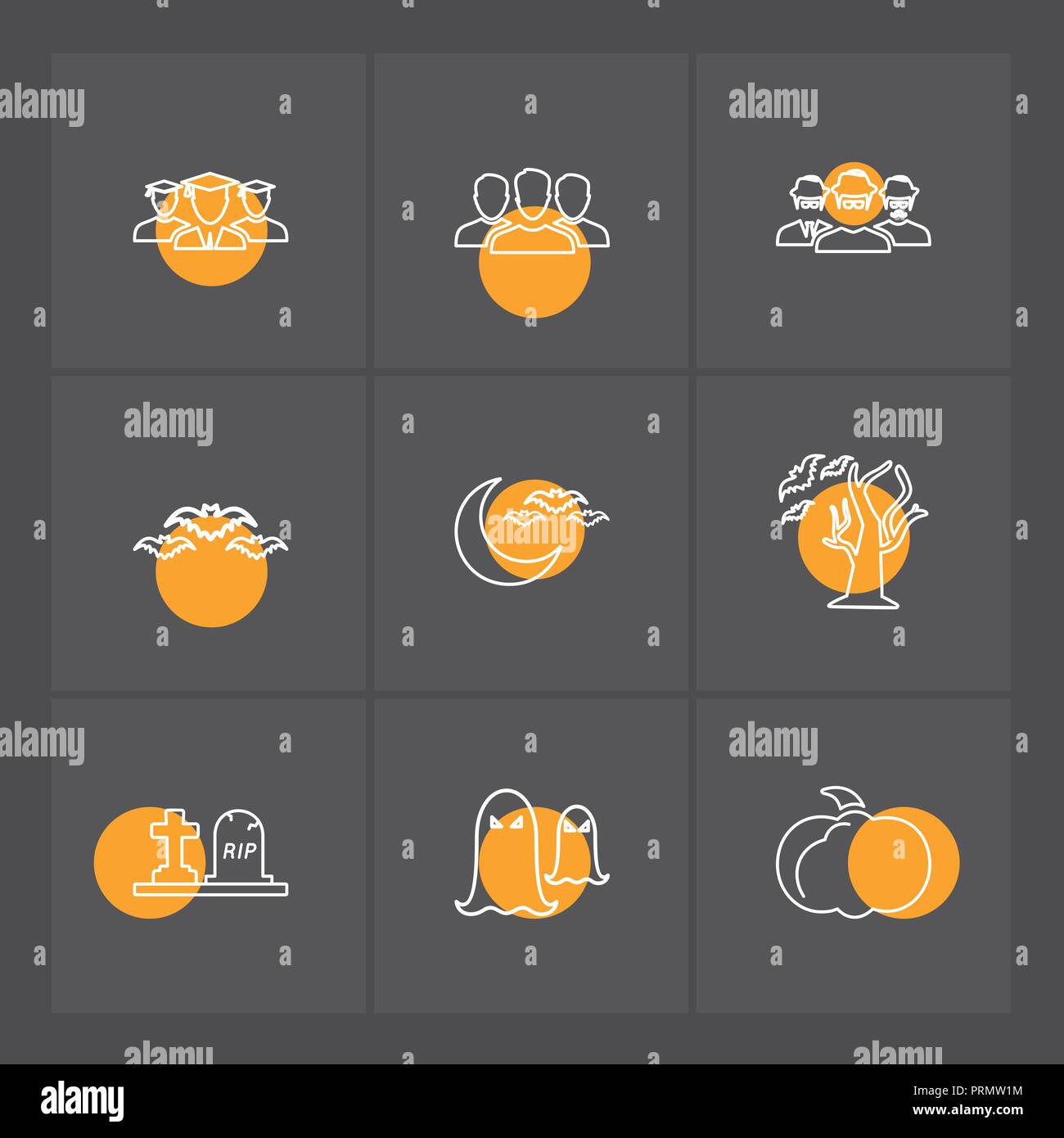 pumpkin , ghost , crecent , bats ,halloween , rip , graveyard , horror ...