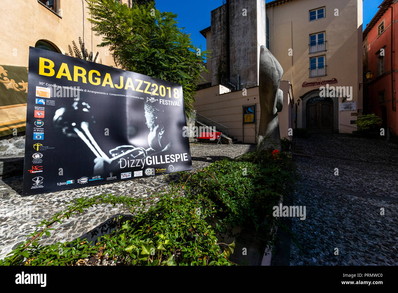 Medieval hilltop town of Barga, Italy Stock Photo - Alamy