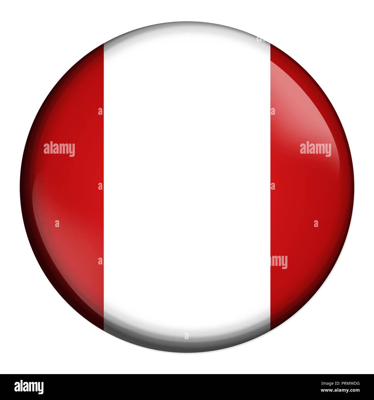 circle icon, flag of Peru isolated on white background Stock Photo - Alamy