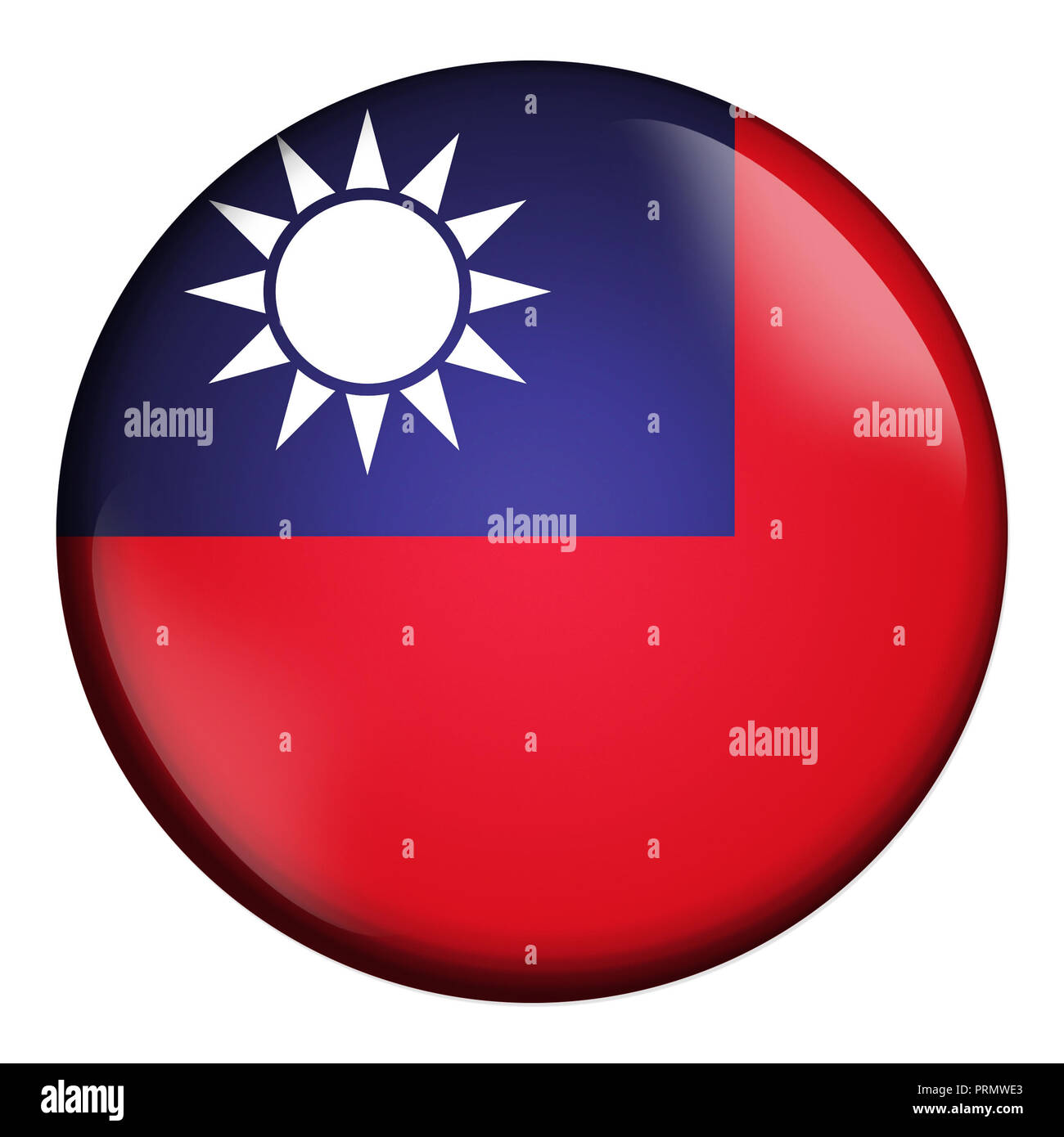Taiwan Flag Icon High Resolution Stock Photography and Images - Alamy