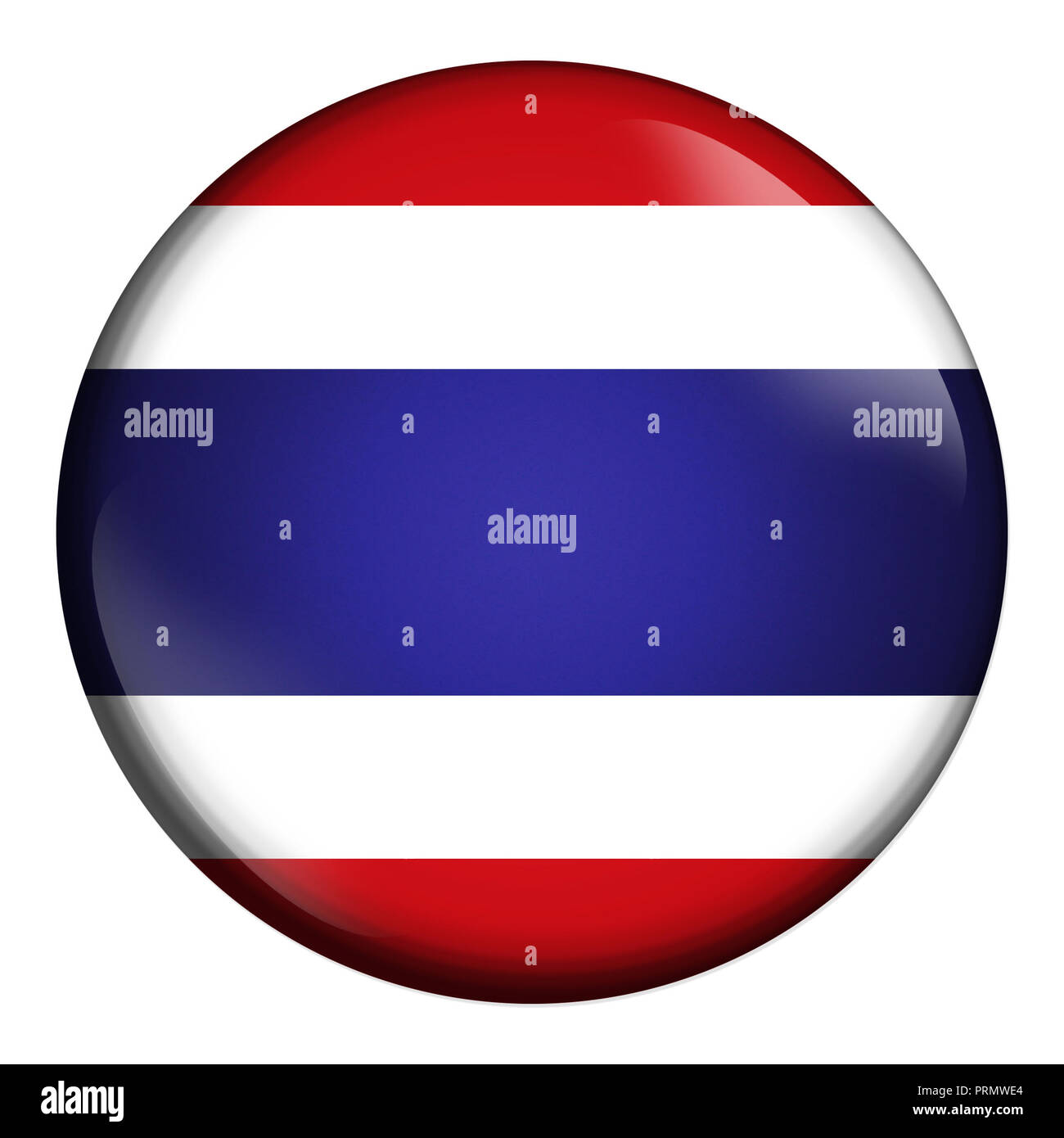 circle icon, flag of Thailand isolated on white background Stock Photo ...