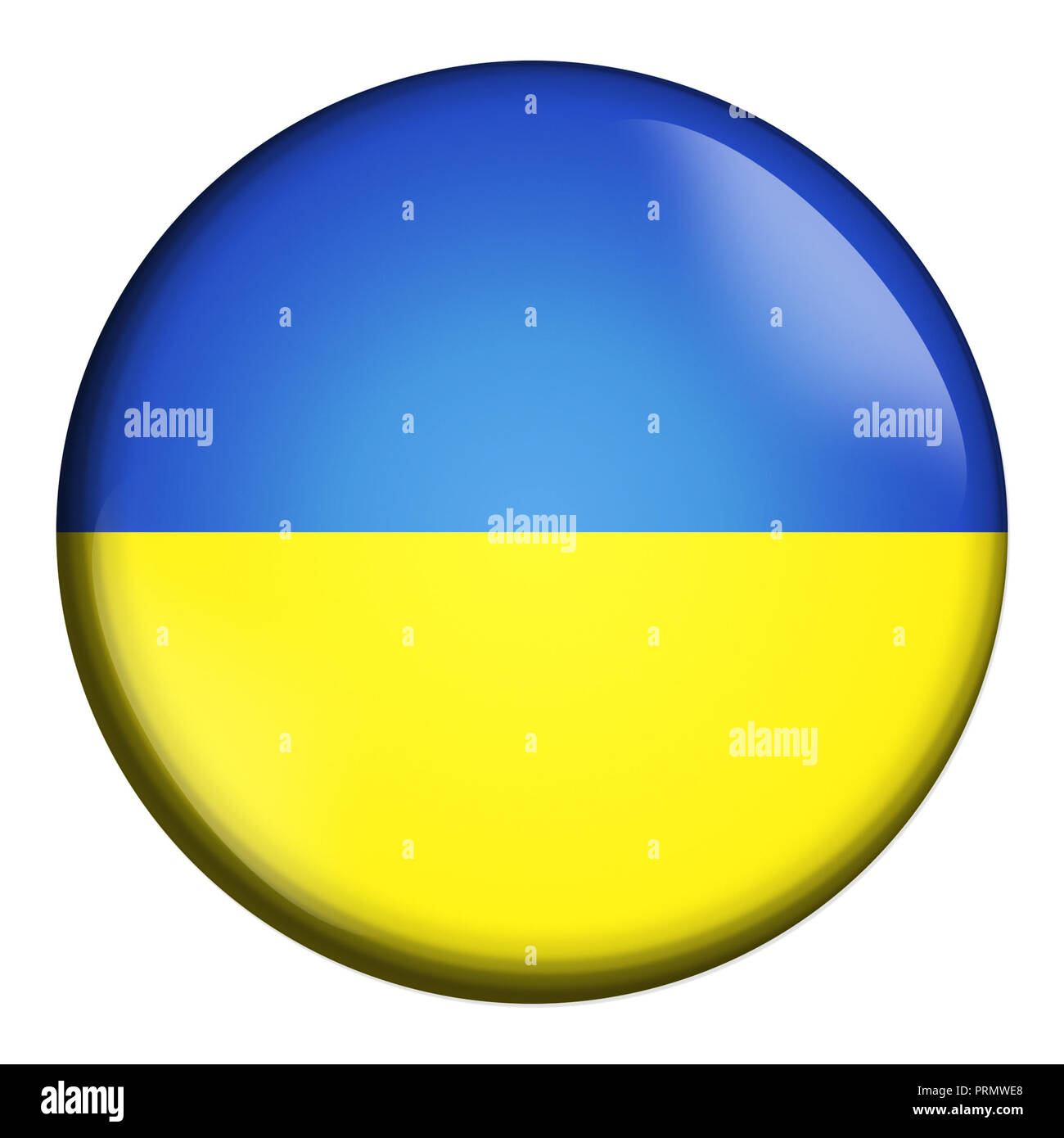 circle icon, flag of Ukraine isolated on white background Stock Photo ...