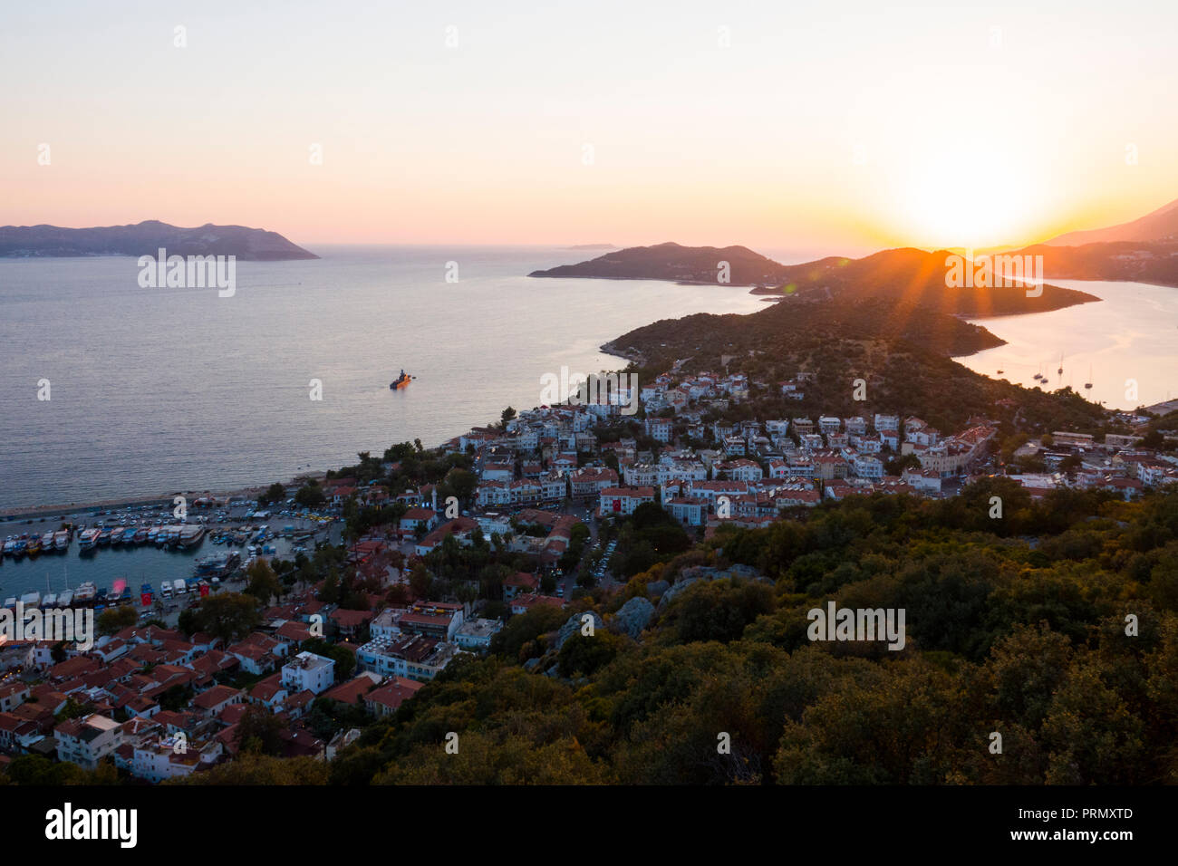 Coastal town of Kas, Turkey Stock Photo - Alamy
